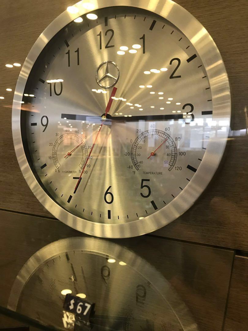 Mercedes Benz clock, Furniture & Home Living, Home Decor, Clocks on ...