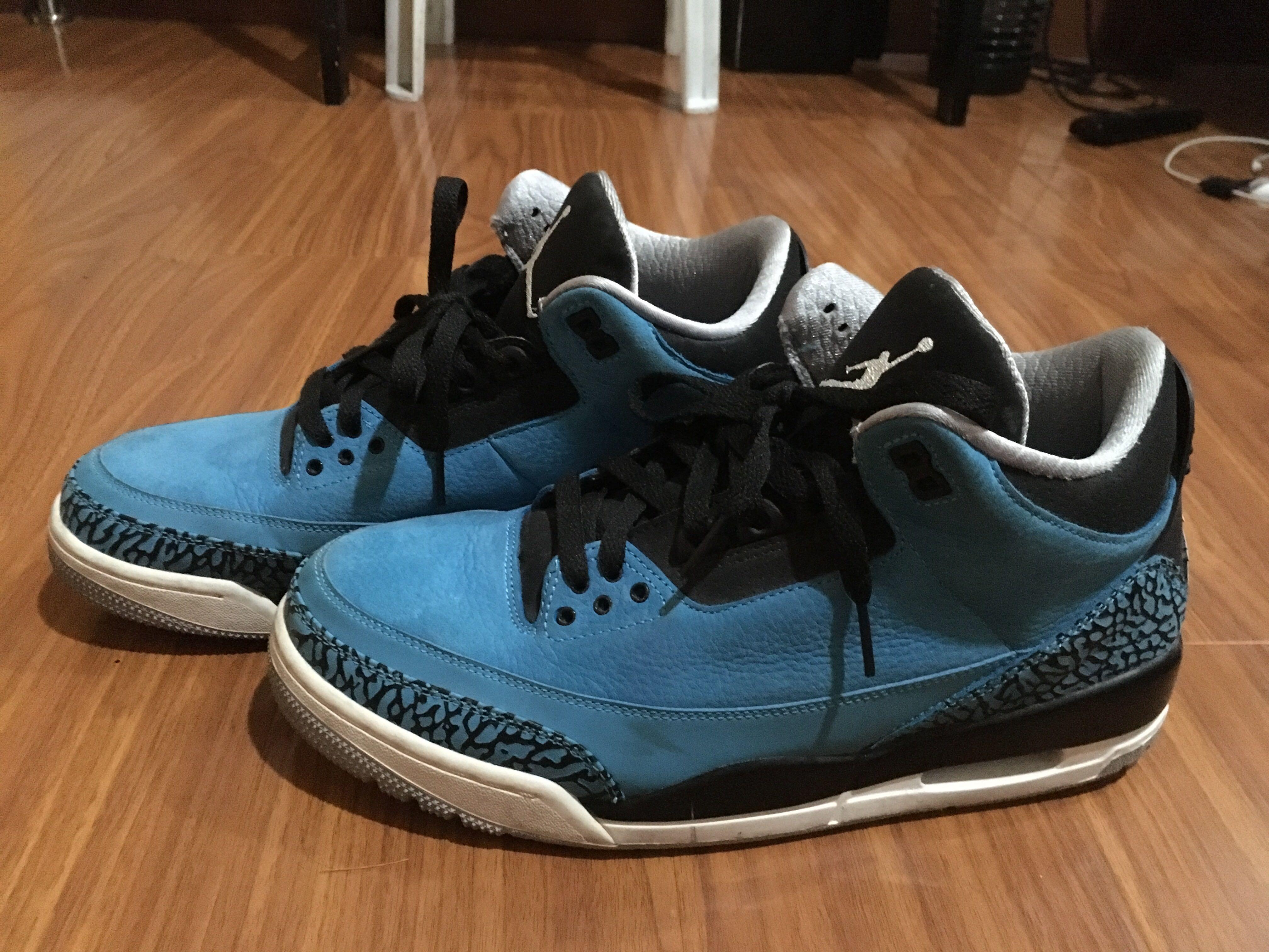 Nike Air Jordan 3 Retro "Powder Blue", Men's Fashion, Footwear ...