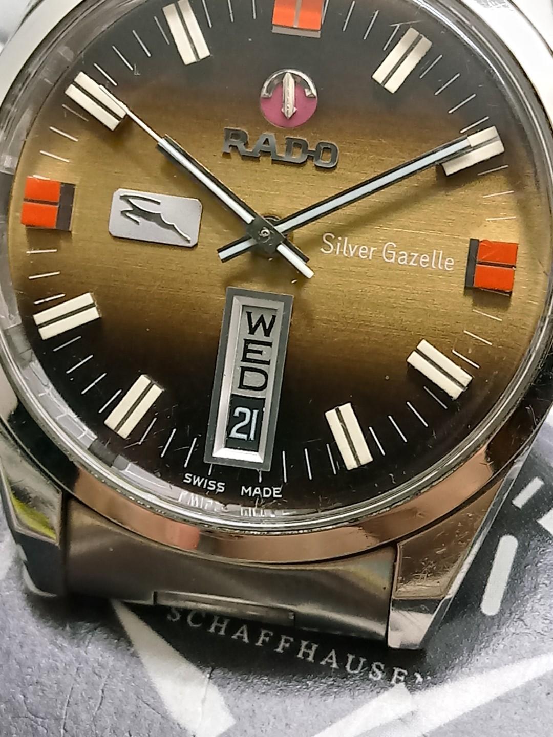 RADO SILVER GAZELLE 25 JEWELS AUTOMATIC WATCH, Luxury, Watches on Carousell