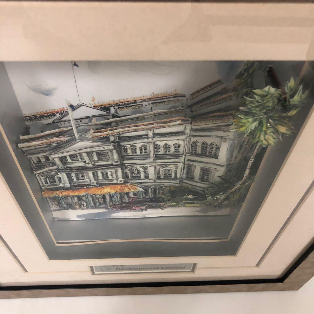 Raffles Hotel 3D Frame - Old Raffles Hotel, Hobbies & Toys, Stationery ...