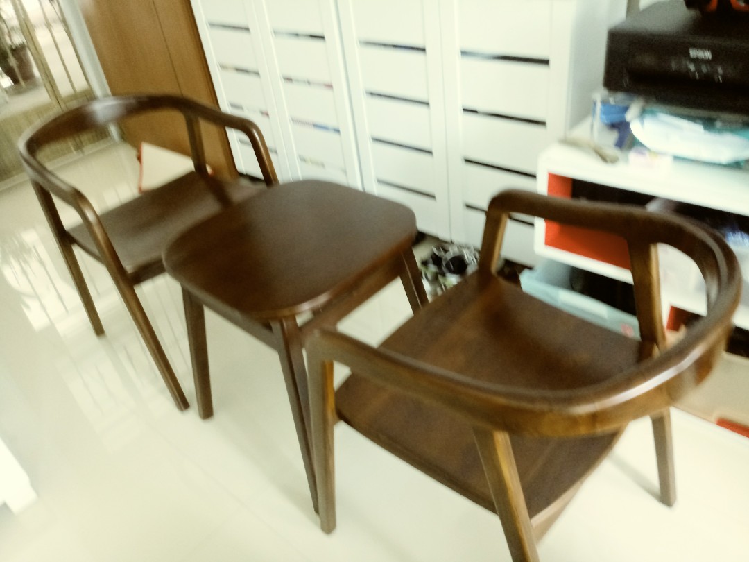 Teak wood Mini Table set, Furniture & Home Living, Furniture, Tables ...
