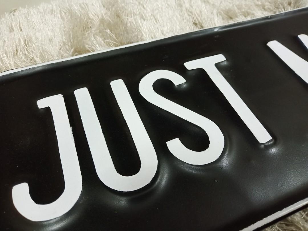 Wedding Car Plate Wall Deco, Furniture & Home Living, Home Decor, Wall ...