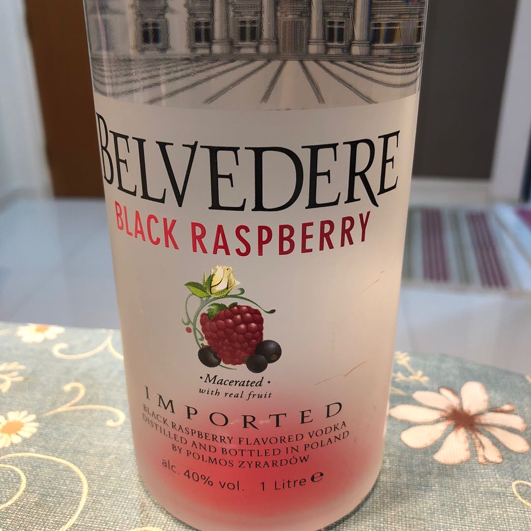 (1L) Belvedere Black Raspberry Vodka, Food & Drinks, Alcoholic ...
