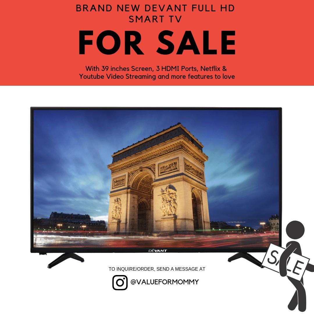 Brand New Devant Full HD Smart TV 39LTV900, TV & Home Appliances, TV ...