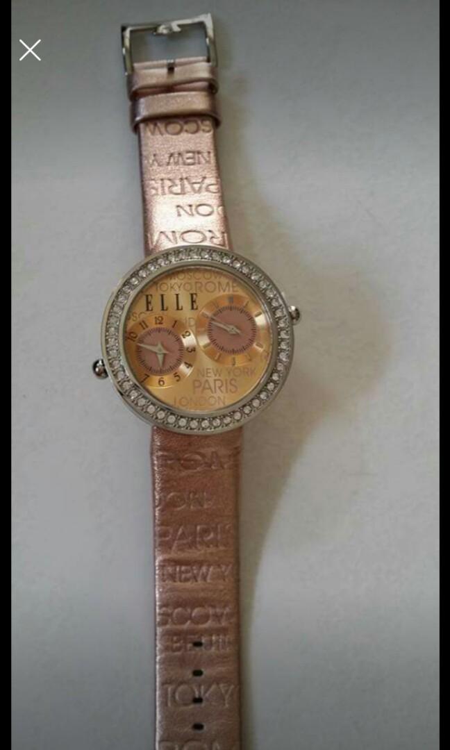 Elle dual time watch, Luxury, Watches on Carousell