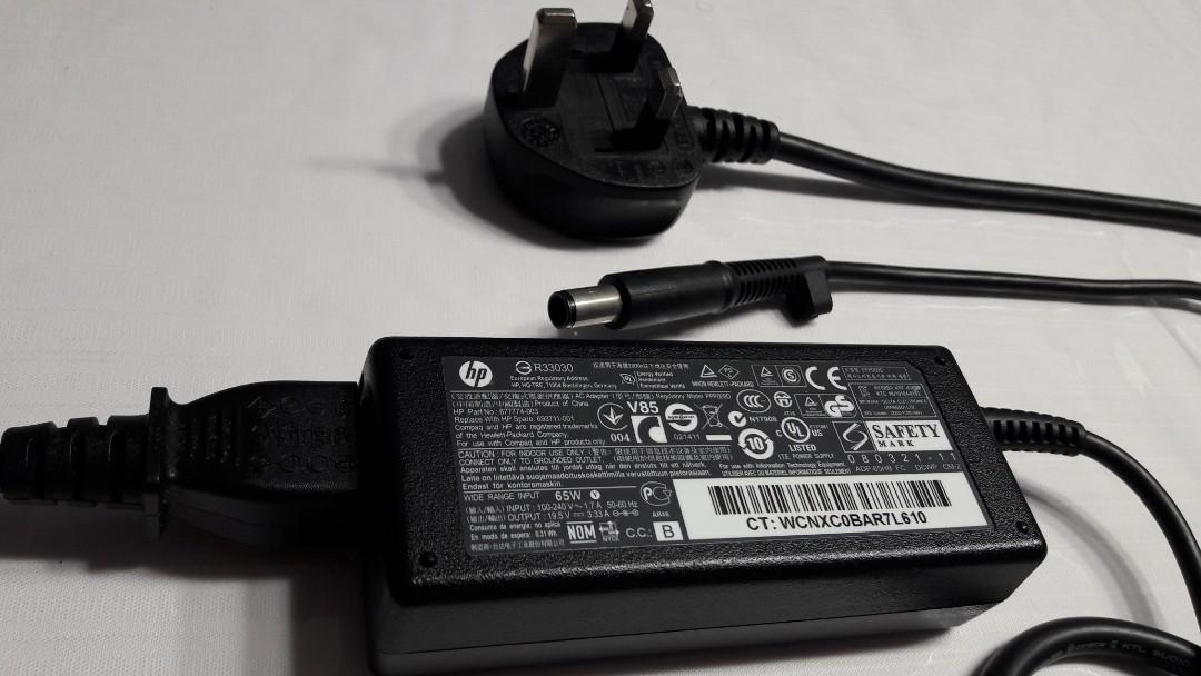 HP charger (original), Computers & Tech, Parts & Accessories, Chargers ...