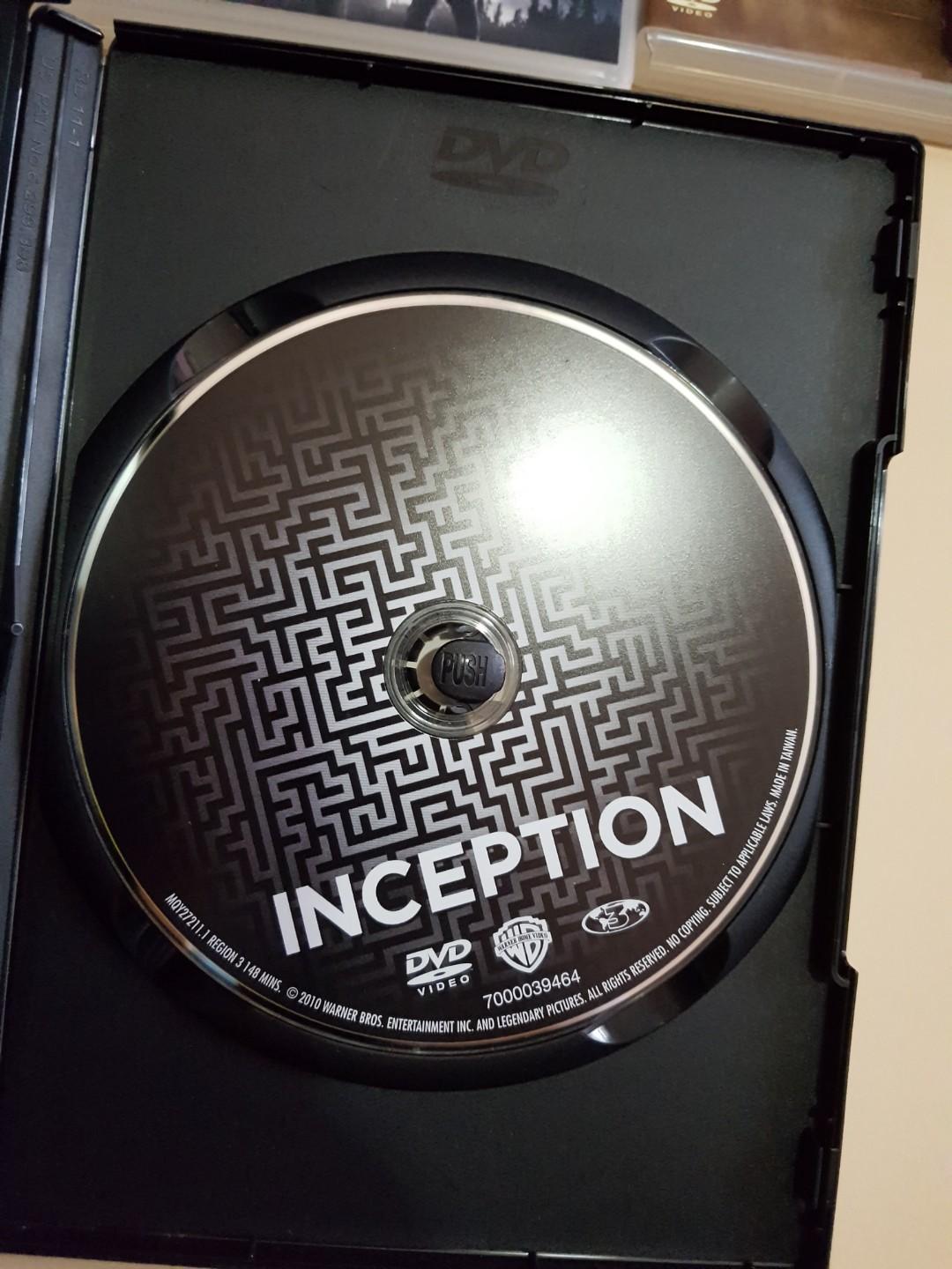 Inception Dvd, Hobbies & Toys, Music & Media, CDs & DVDs on Carousell