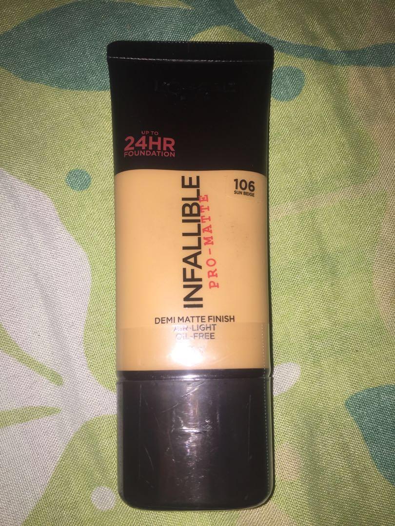 Loreal Infallible Pro Matte 106, Beauty & Personal Care, Face, Makeup ...