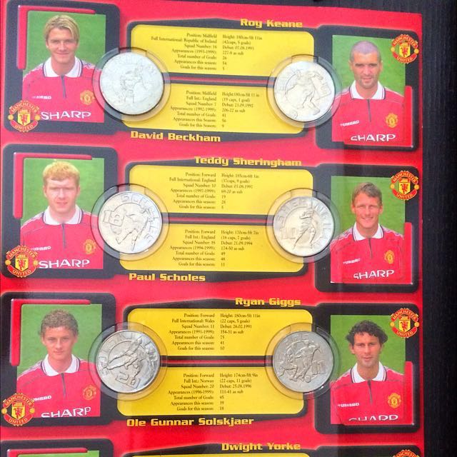 Man Utd Treble Winners Medallion Set, Sports Equipment, Sports & Games ...