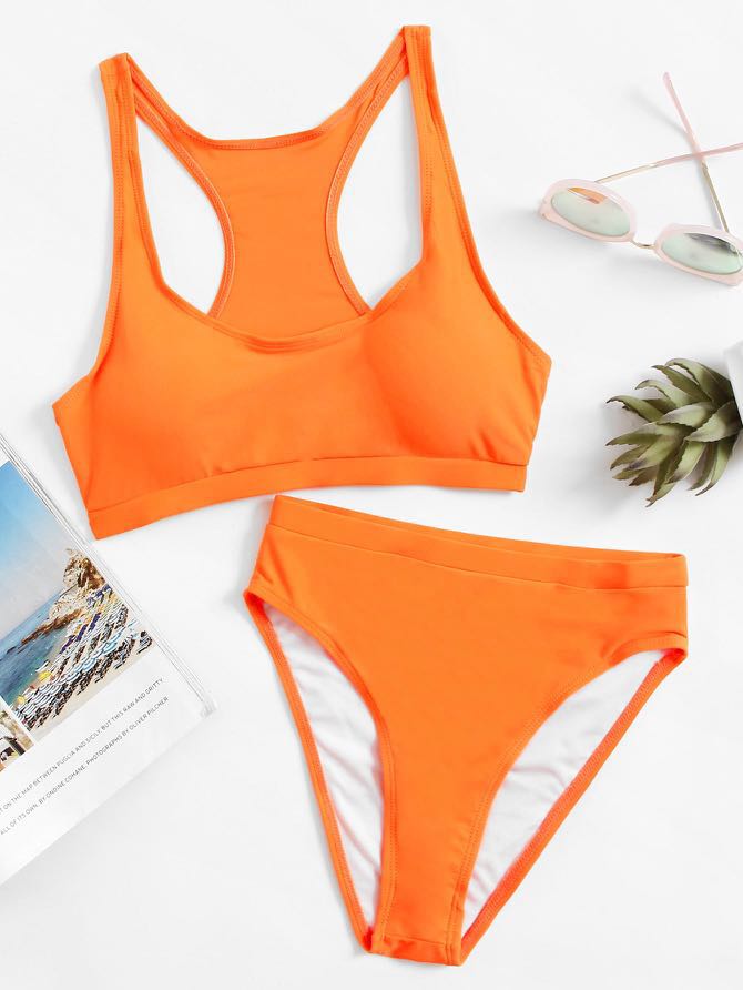 Orange Bikini, Women's Fashion, Swimwear, Bikinis & Swimsuits on Carousell