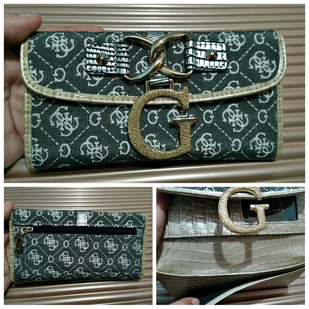 Original Guess Long Wallet, Luxury, Bags & Wallets on Carousell