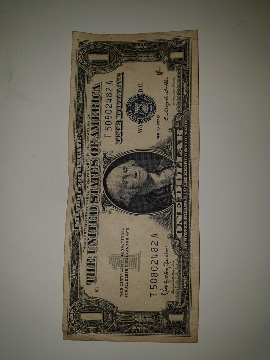 Rare USD silver certificate note, Hobbies & Toys, Memorabilia ...