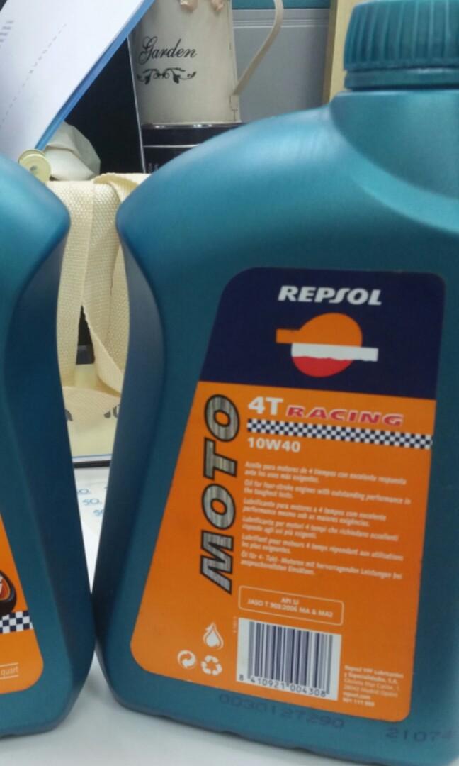 Repsol 4T Racing Fully Synthetic Engine Oil, Motorcycles, Motorcycle ...
