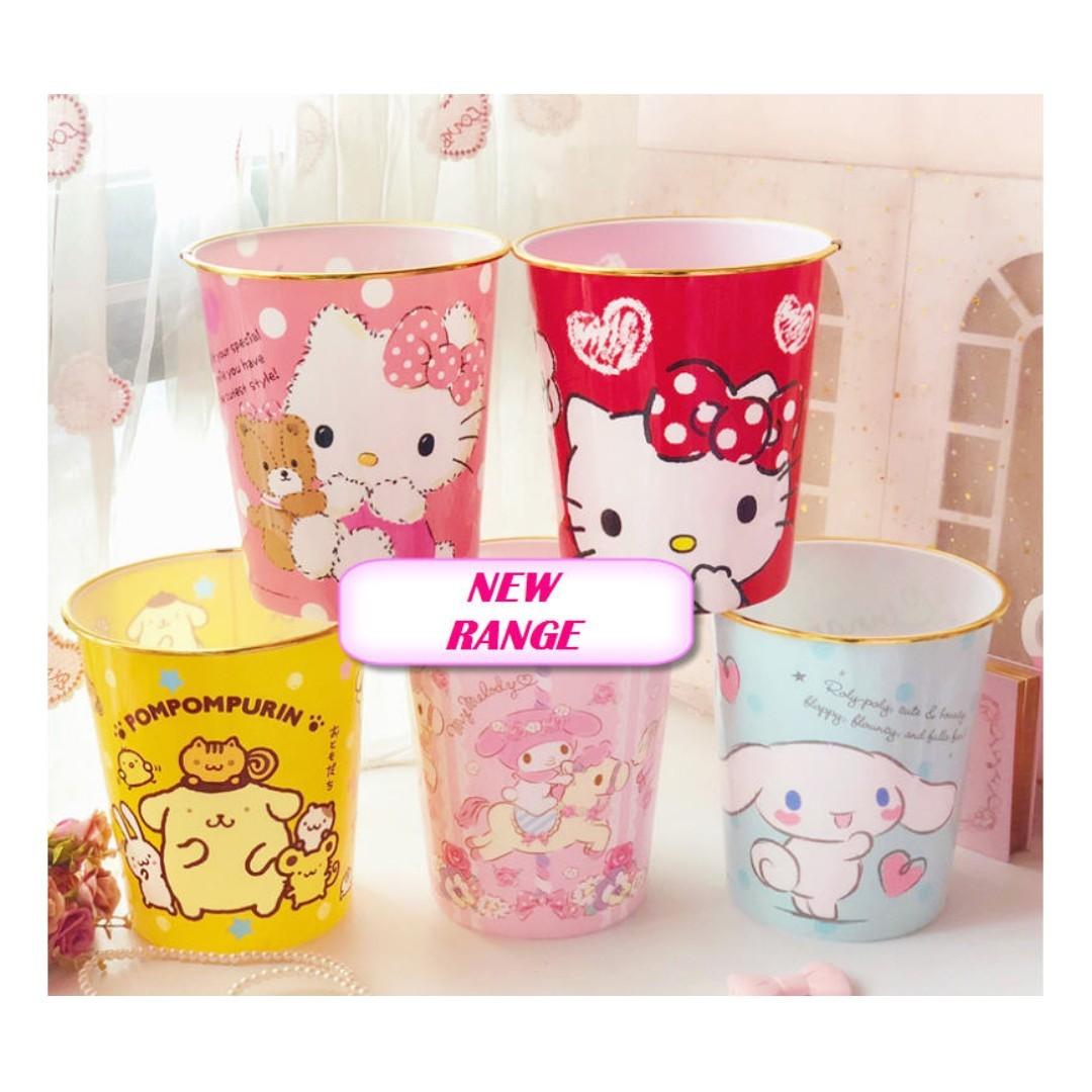 SANRIO WASTE BIN*DUSTBIN*HOLDER*CONTAINER*HELLO KITTY*MY MELODY*LITTLE ...