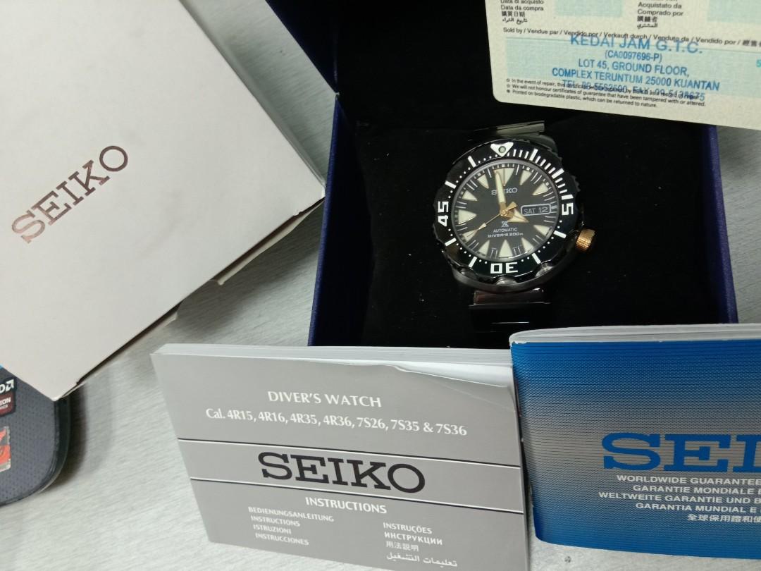 Seiko Monster Srp583 Automatic Watch, Men's Fashion, Watches ...