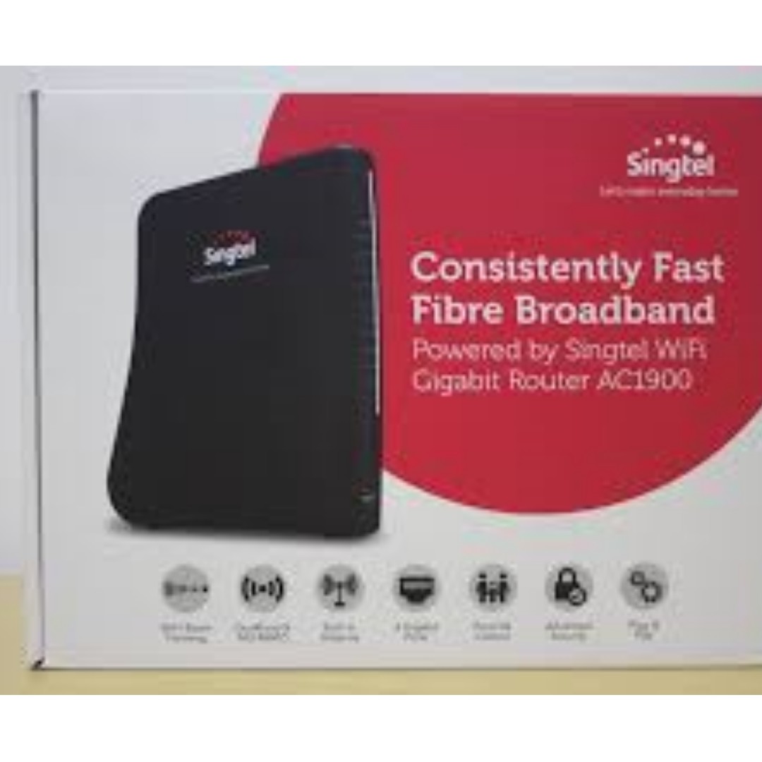 Singtel Router AC1900 Wifi Gigabit Router, Computers & Tech, Parts ...