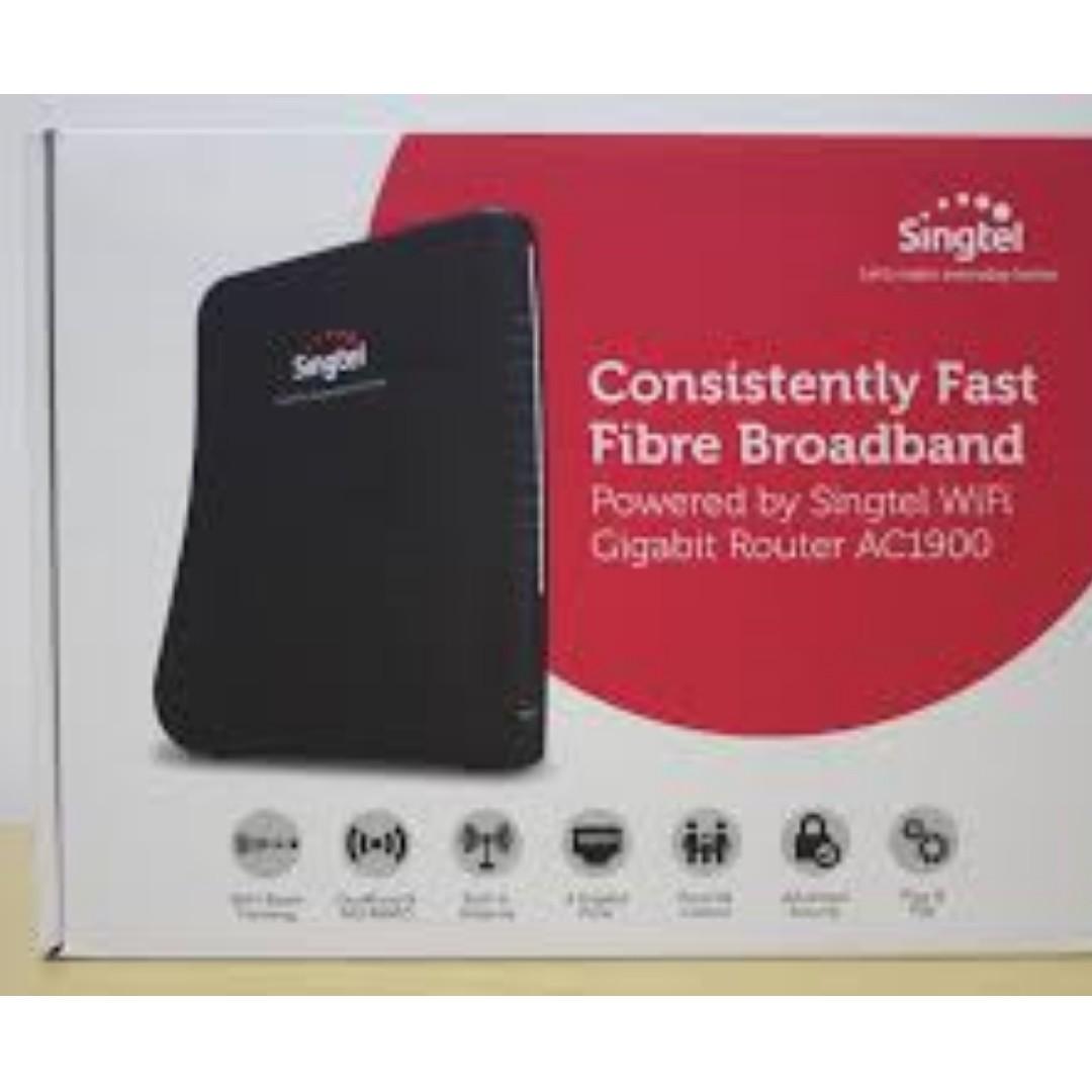 Singtel Router AC1900 Wifi Gigabit Router, Computers & Tech, Parts ...