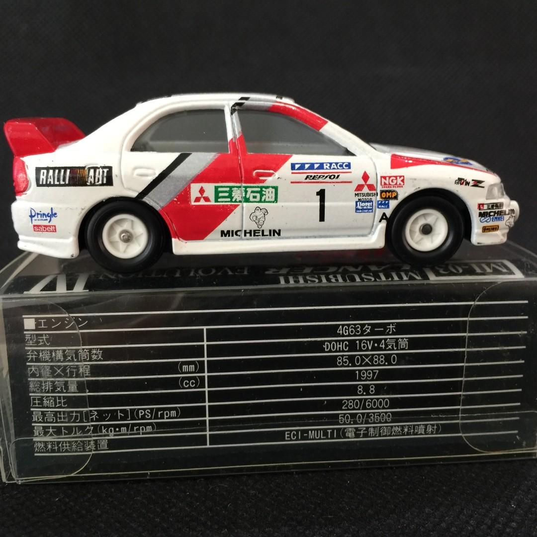 Tomica MI-03 Mitsubishi Ralliart Lancer EVO IV 1997 WRC, Hobbies & Toys ...