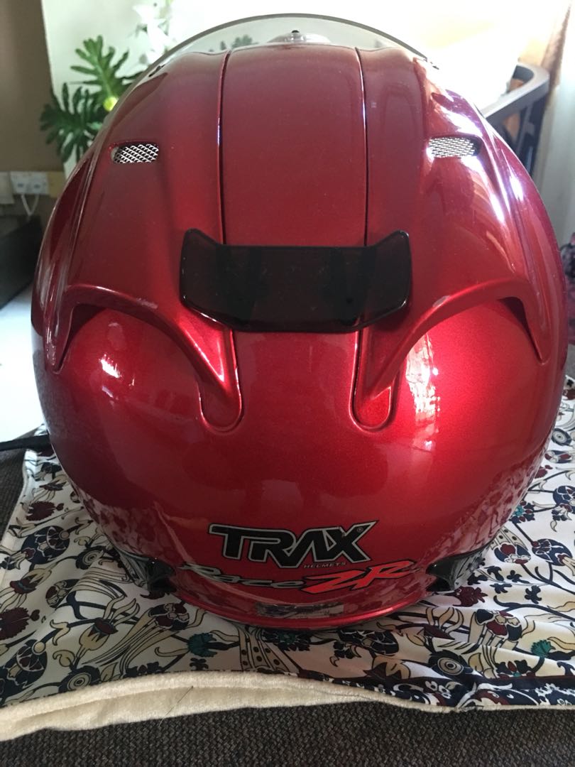 Trax helmet, Motorcycles, Motorcycle Apparel on Carousell