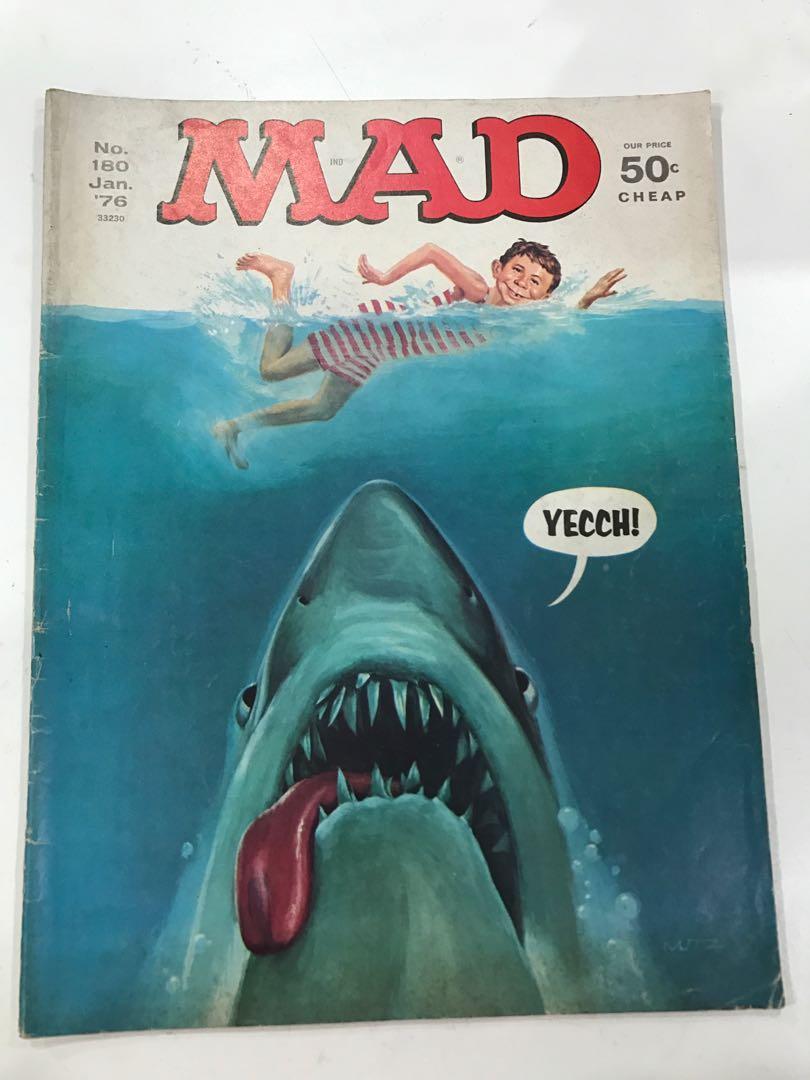 Vintage MAD Magazine featuring JAWS & The Godfather, Hobbies & Toys ...