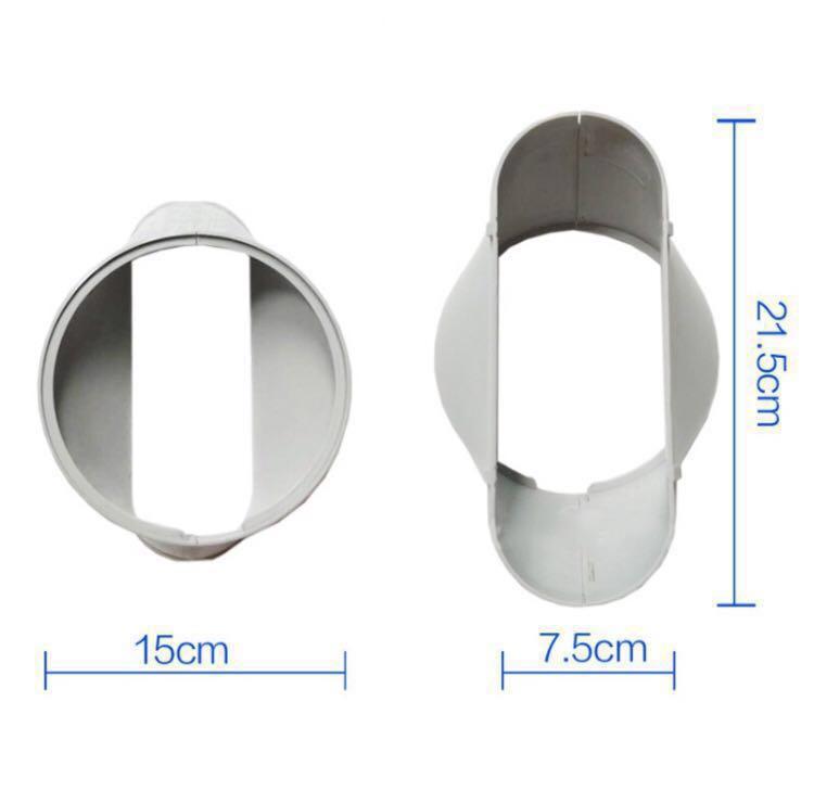 Window adaptor connector for portable aircon hose/pipe/vent/duct ...