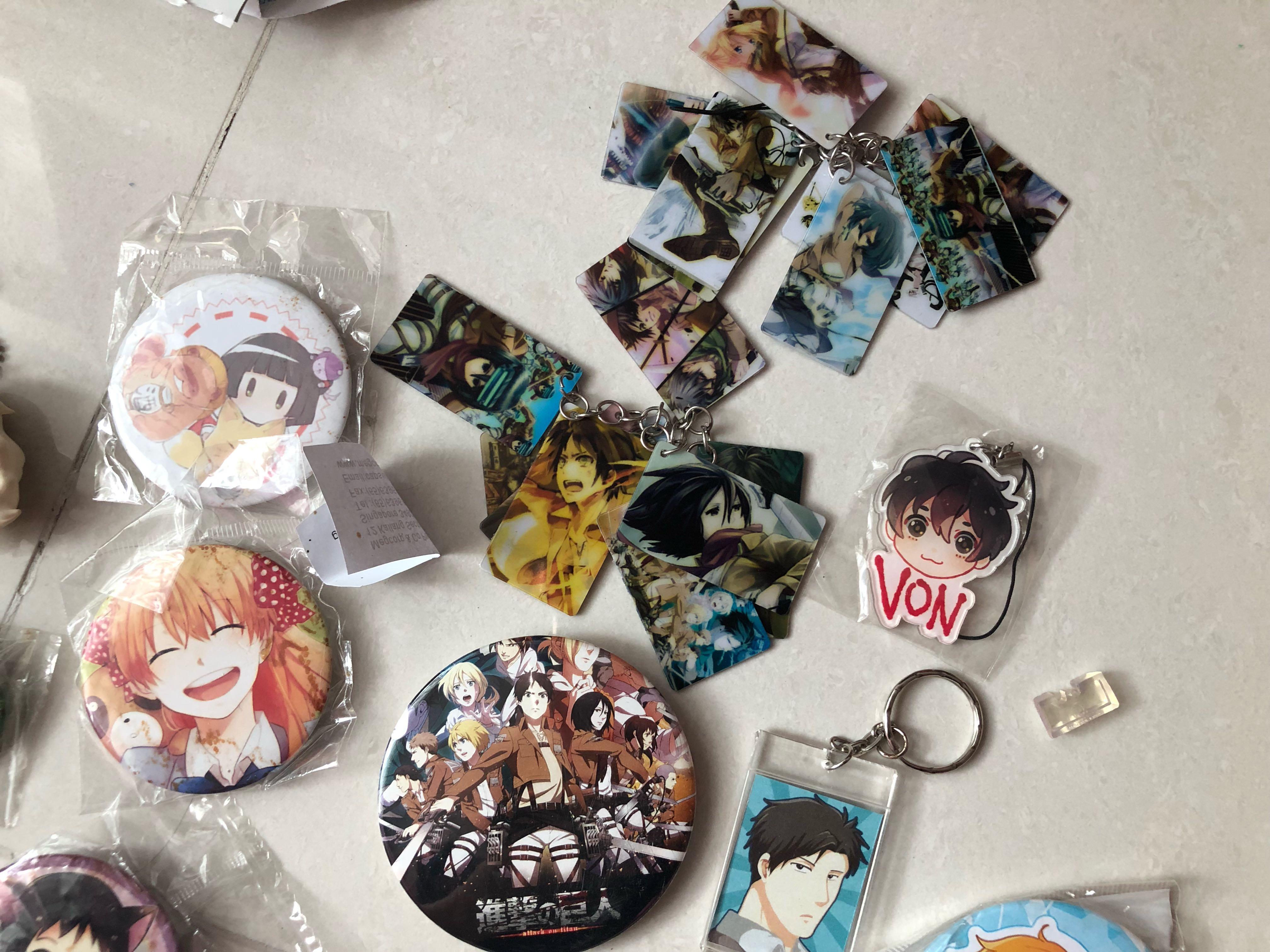 CUTE ANIME KEYCHAINS/pins, Hobbies & Toys, Memorabilia & Collectibles ...