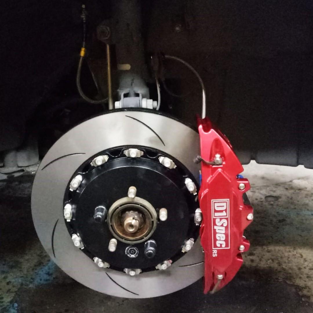 D1 SPEC BIG BRAKE KIT 4 POT CALIPER (TOYOTA WISH 1.8 ZGE20 ), Car ...