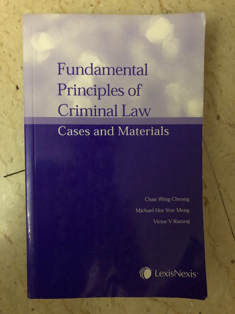Fundamental Principles in Criminal Law (CHR), Hobbies & Toys, Books ...