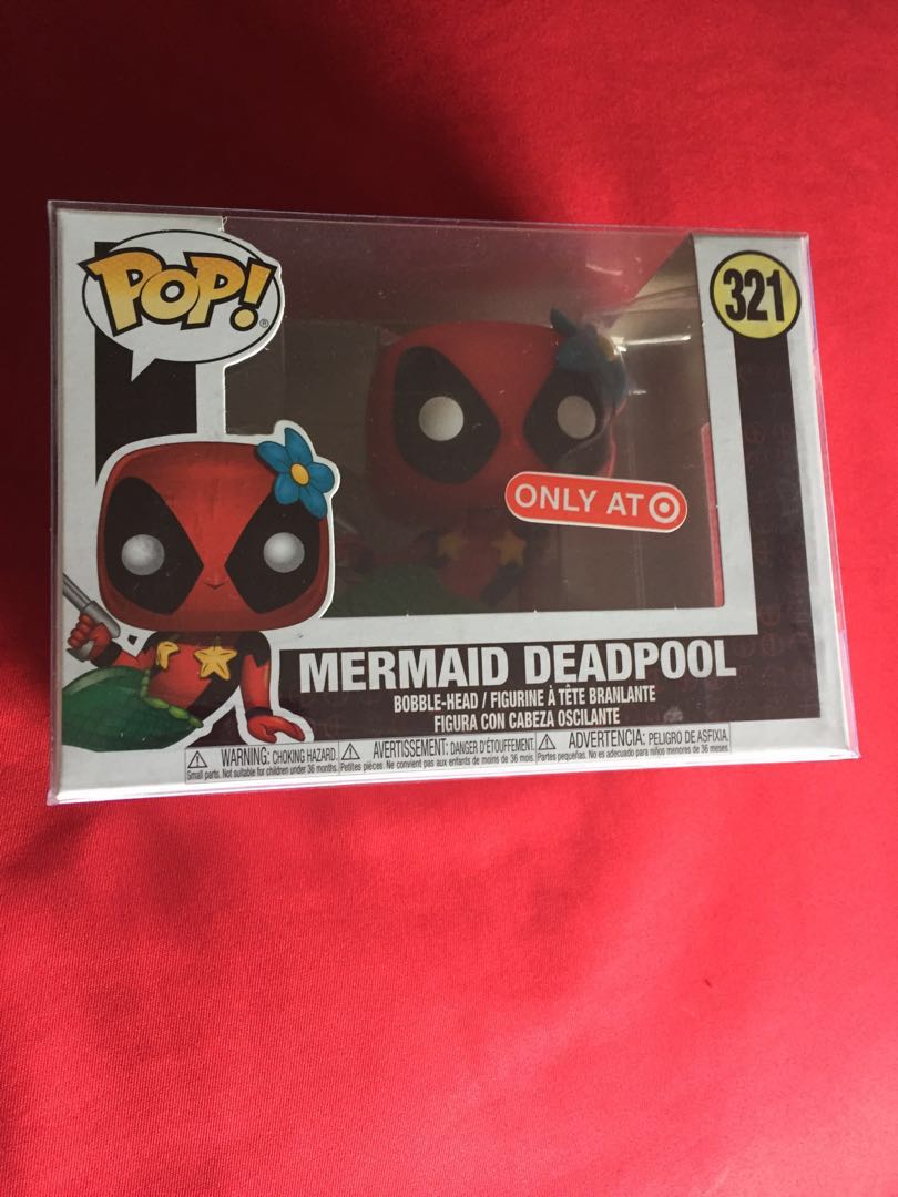 Funko POP! #321 Mermaid Deadpool Exclusive, Hobbies & Toys, Toys ...