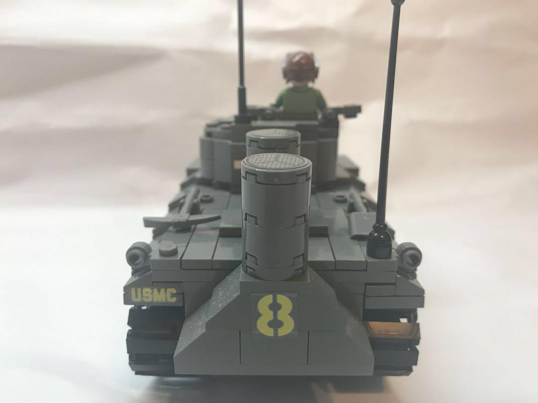 Lego Brickmania USMC M4A2 Sherman Medium Tank, Hobbies & Toys, Toys ...