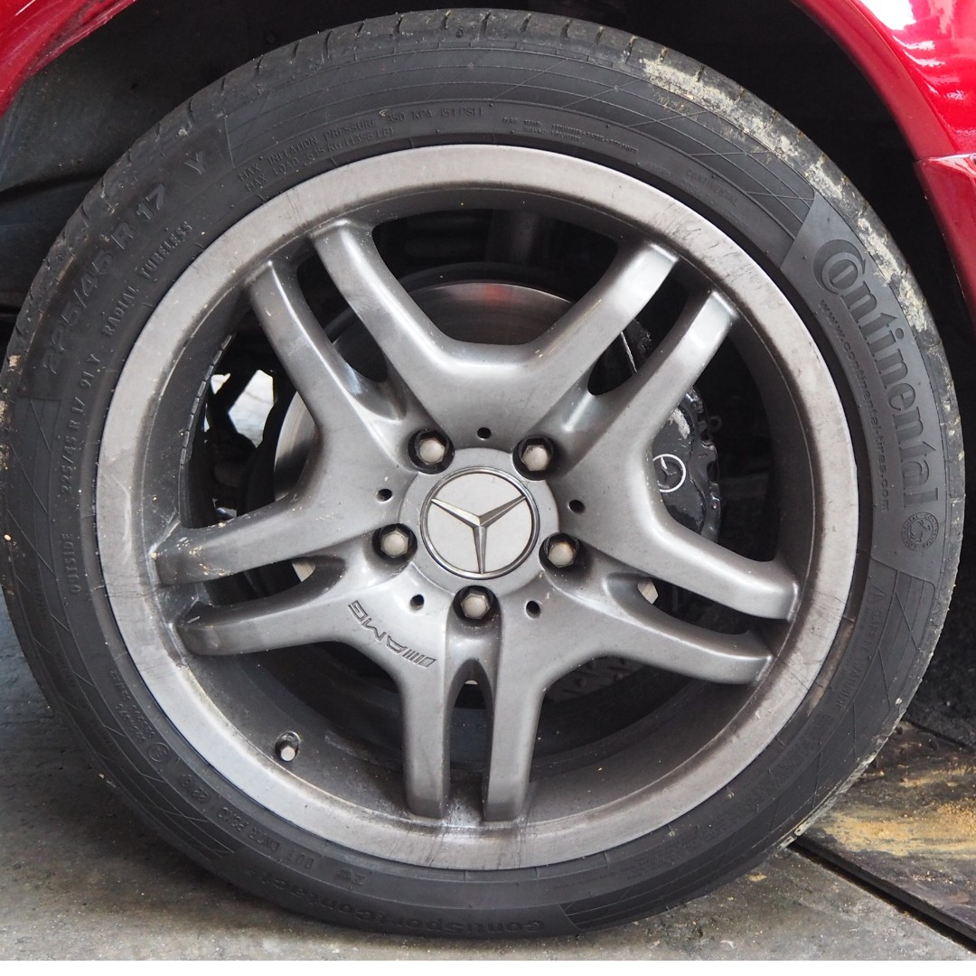 MERCEDES W124 W209 SPORT AMG RIMS WITH TYRES 17'', Car Accessories ...