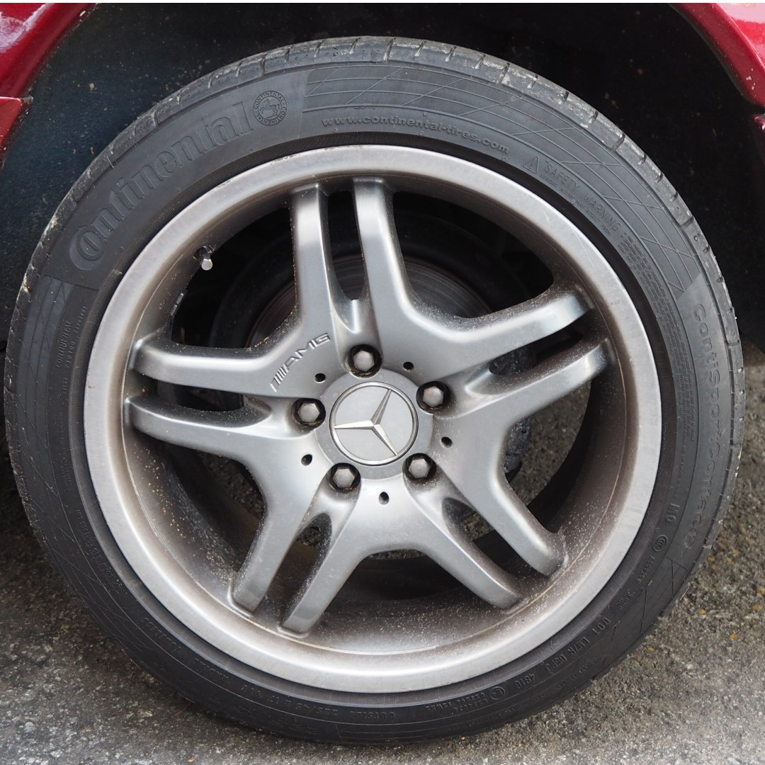 MERCEDES W124 W209 SPORT AMG RIMS WITH TYRES 17'', Car Accessories ...