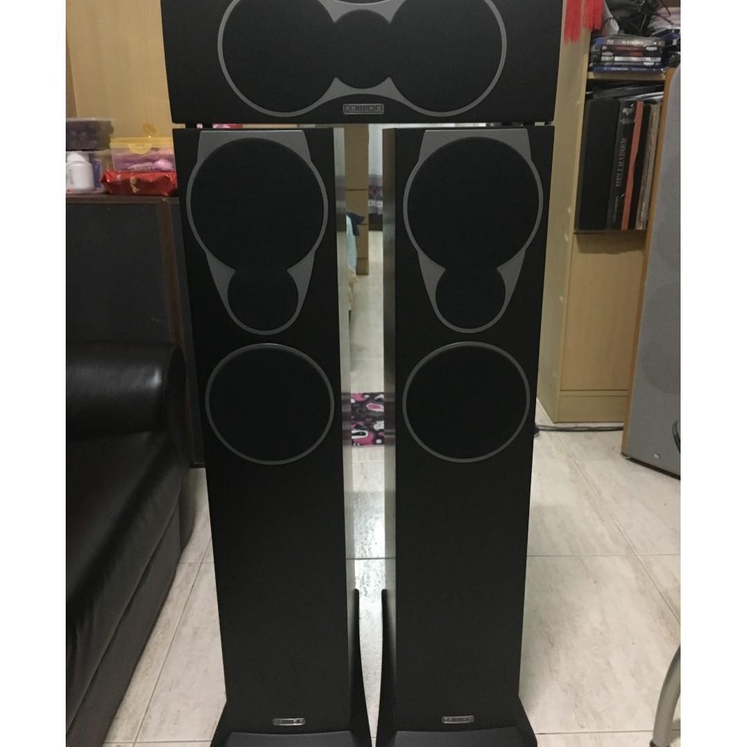 Mission MX-3 Floor Standing Tower Speakers and MX-C1 Center Channel ...
