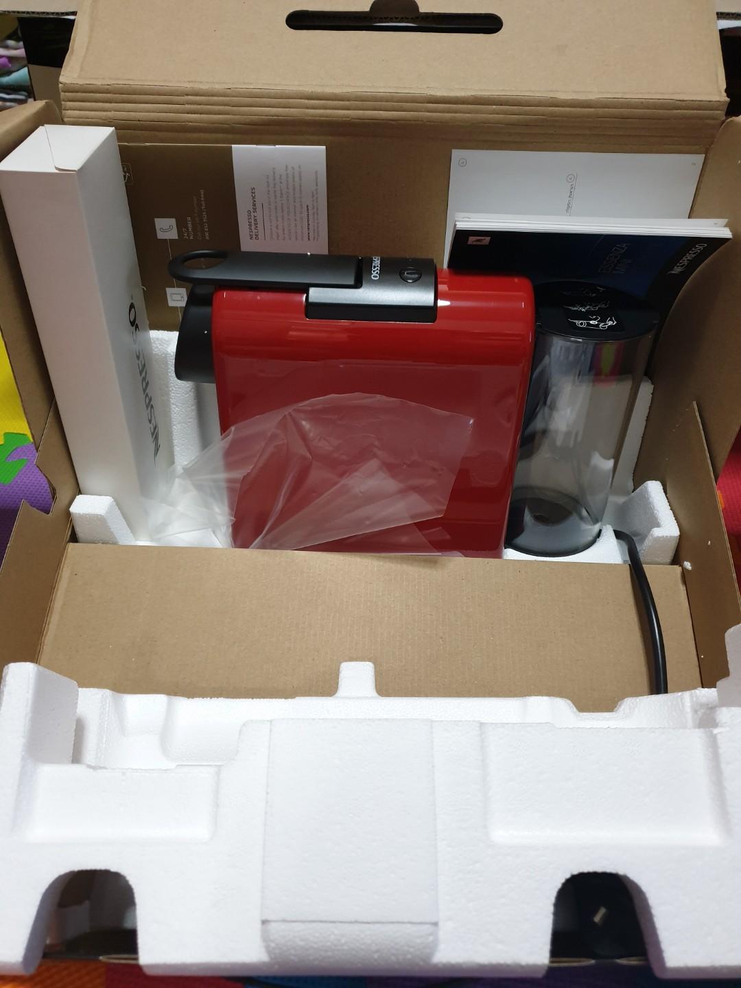 Nespresso Essenza Mini - Ruby Red, TV & Home Appliances, Kitchen ...