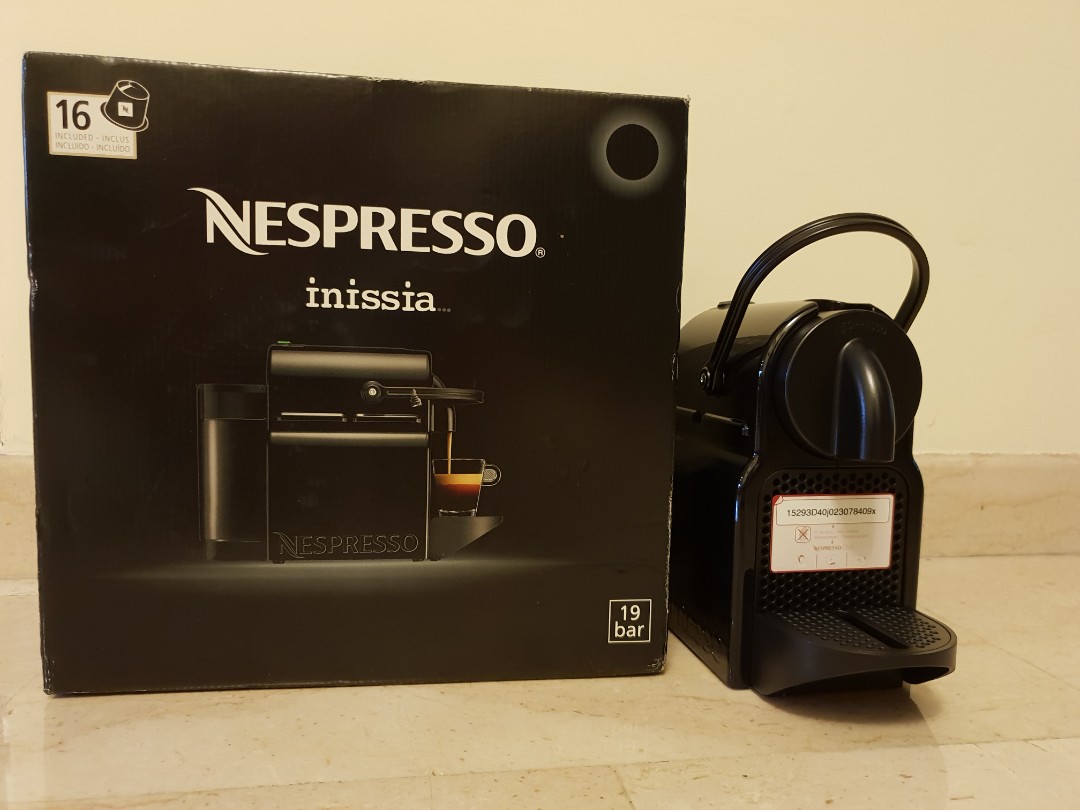 Nespresso Inissia D40 Capsule Machine, TV & Home Appliances, Kitchen ...