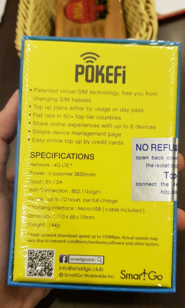 Pokefi Portable Wifi BNIB, Mobile Phones & Gadgets, Mobile & Gadget Accessories, Other Mobile ...