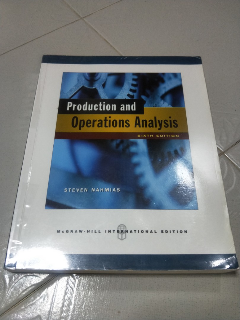 Production and Operations Analysis, Books & Stationery, Textbooks ...