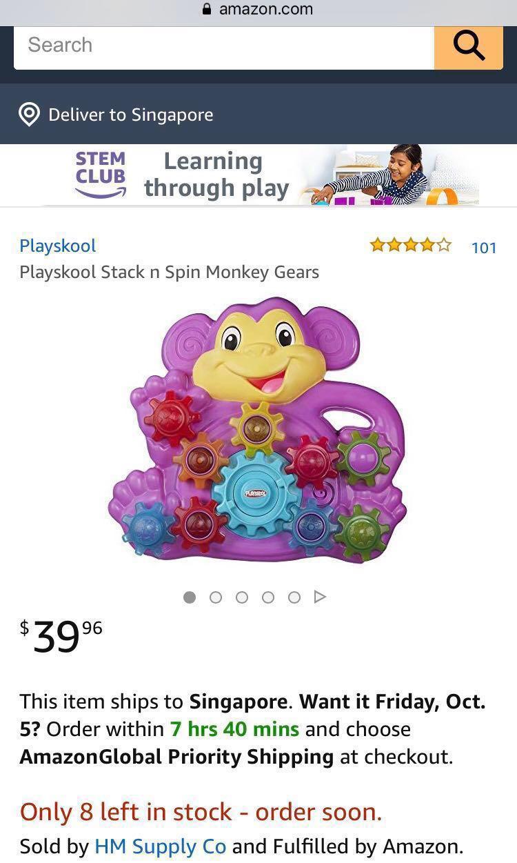 Stack and Spin Monkey Gears, Hobbies & Toys, Toys & Games on Carousell