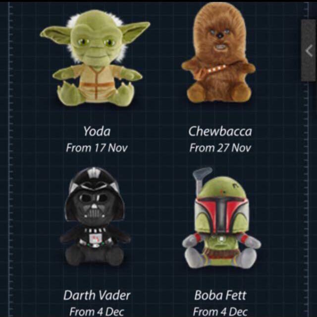Star Wars Plush Toy - Full Set, Hobbies & Toys, Toys & Games on Carousell