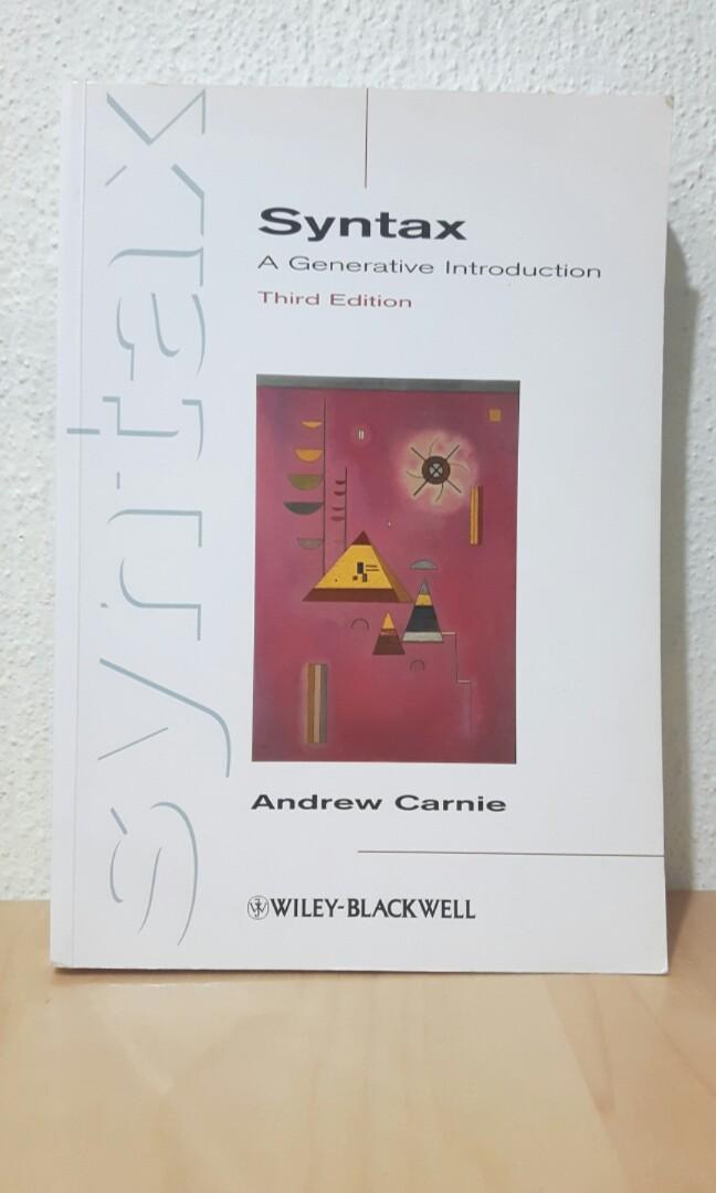 Syntax A Generative Introduction, Hobbies & Toys, Books & Magazines ...