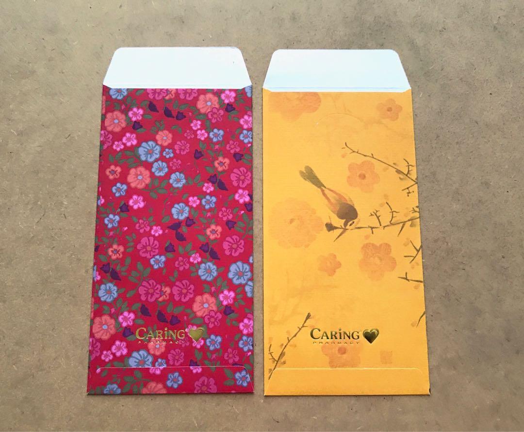 2pcs Caring red packet / ang pow pao, Hobbies & Toys, Stationery ...