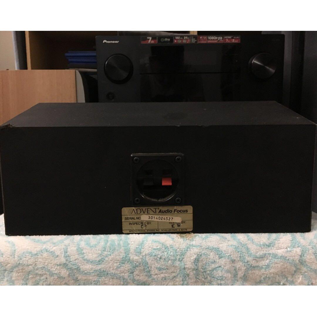 Advent Audio Focus Center Channel Speaker (8ohms, 100watts) Made in U.S ...