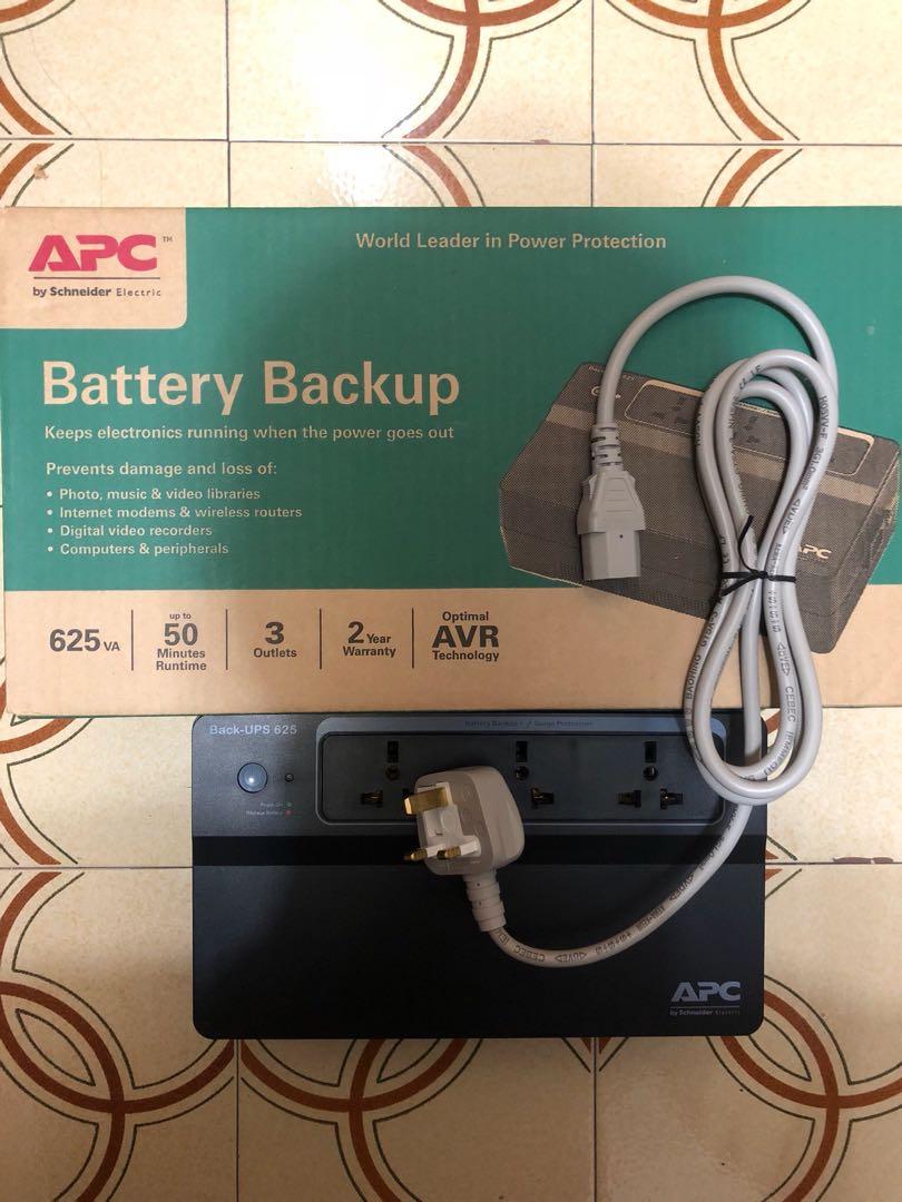 APC Back-UPS 625VA, 230V, AVR, Floor, Universal Sockets, Electronics ...