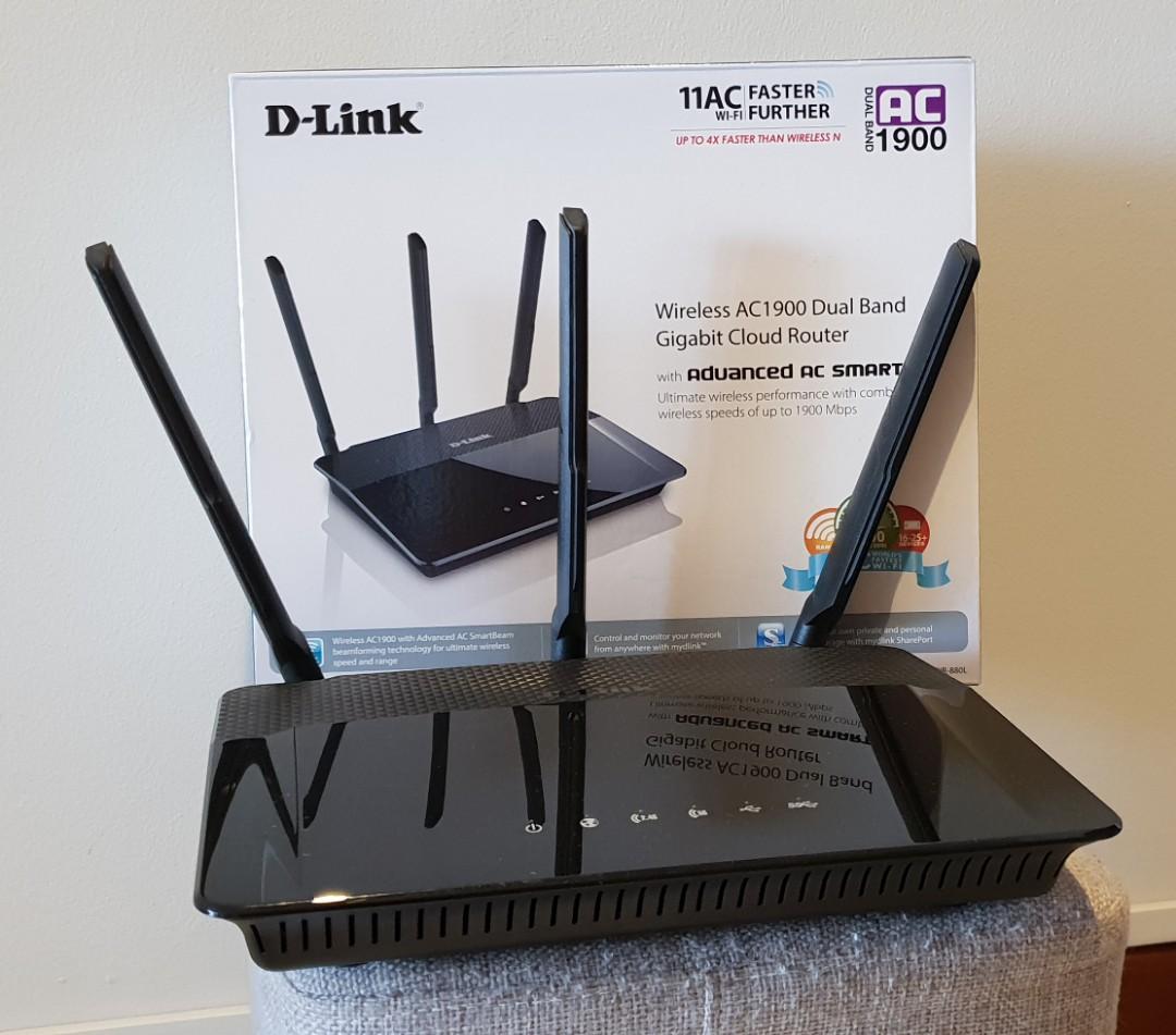 D-Link Wireless AC1900 Dual Band Gigabit Cloud Router, Computers & Tech ...