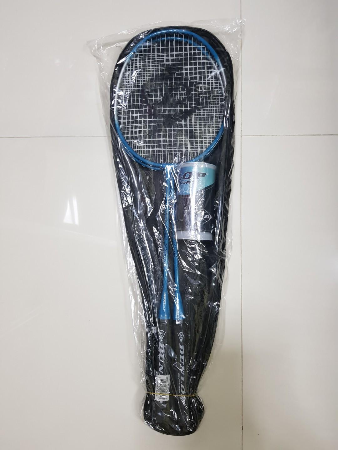 Dunlop 2 Player Star Player V100 Badminton Rackets + Shuttlecocks ...