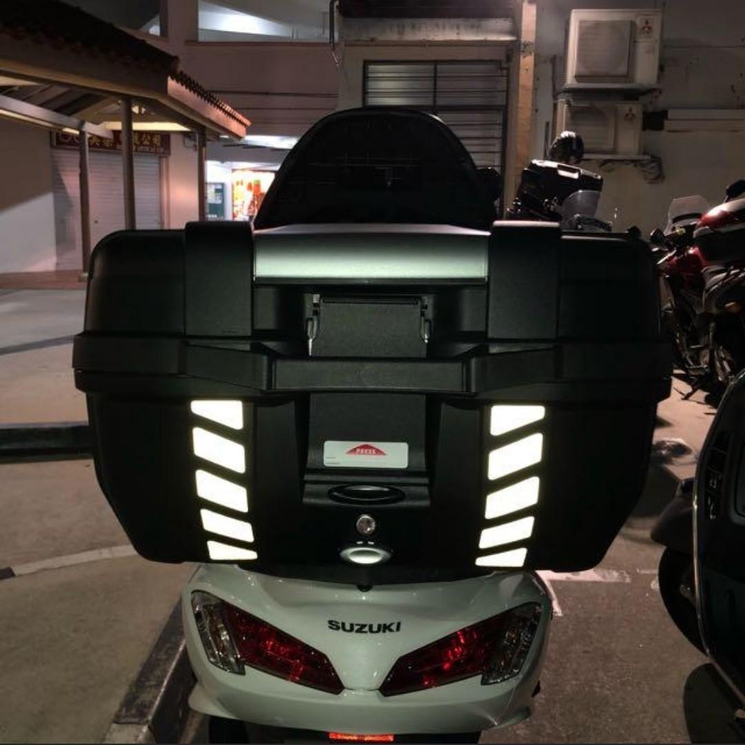 Givi Trekker Kappa K-Venture 52L Top Box 3M Scotchlite Plus Motorcycle ...