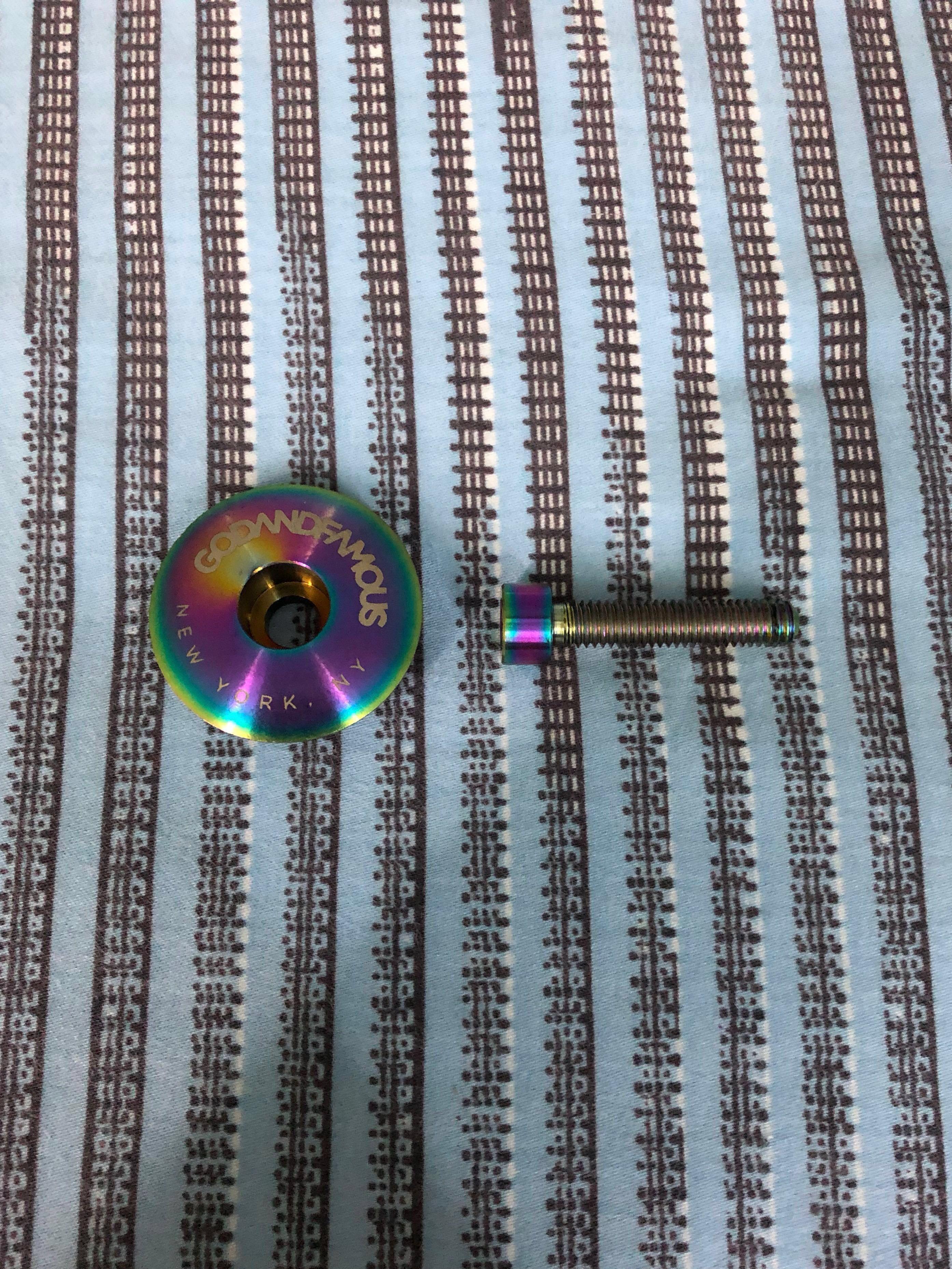 godandfamous oil slick top cap, Sports Equipment, Bicycles & Parts ...