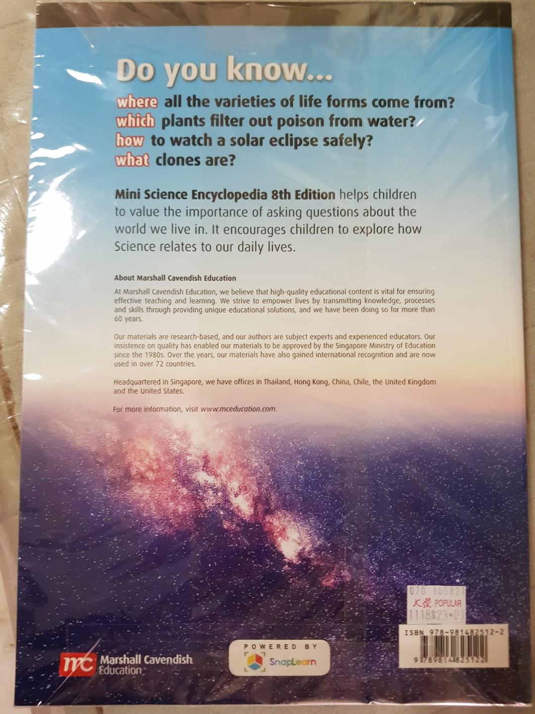 Mini Science Encyclopedia 8th Edition, Hobbies & Toys, Books ...