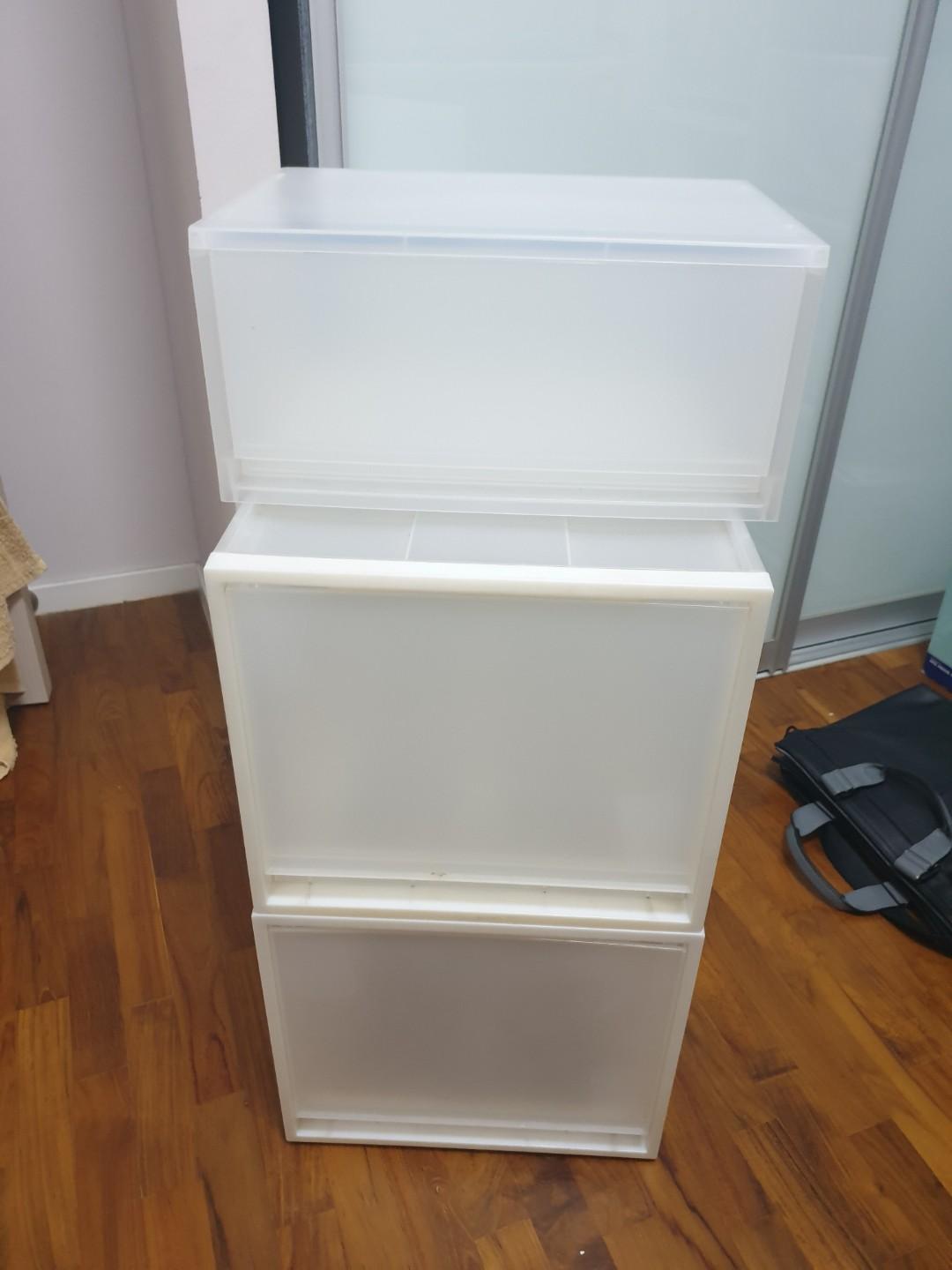 Muji PP storage box, Furniture & Home Living, Home Improvement ...