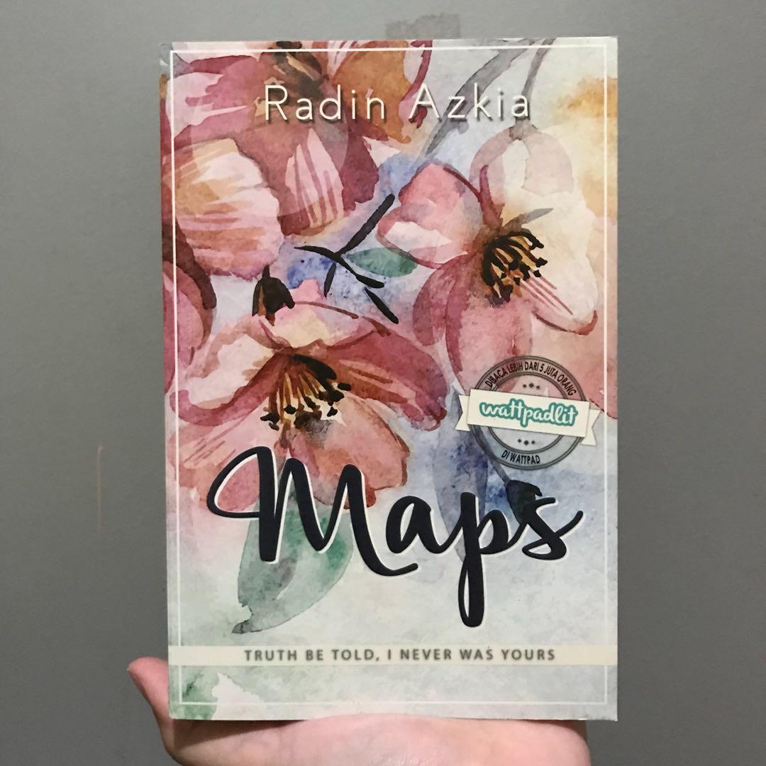 Novel Maps by Radin Azkia, Buku & Alat Tulis, Buku di Carousell